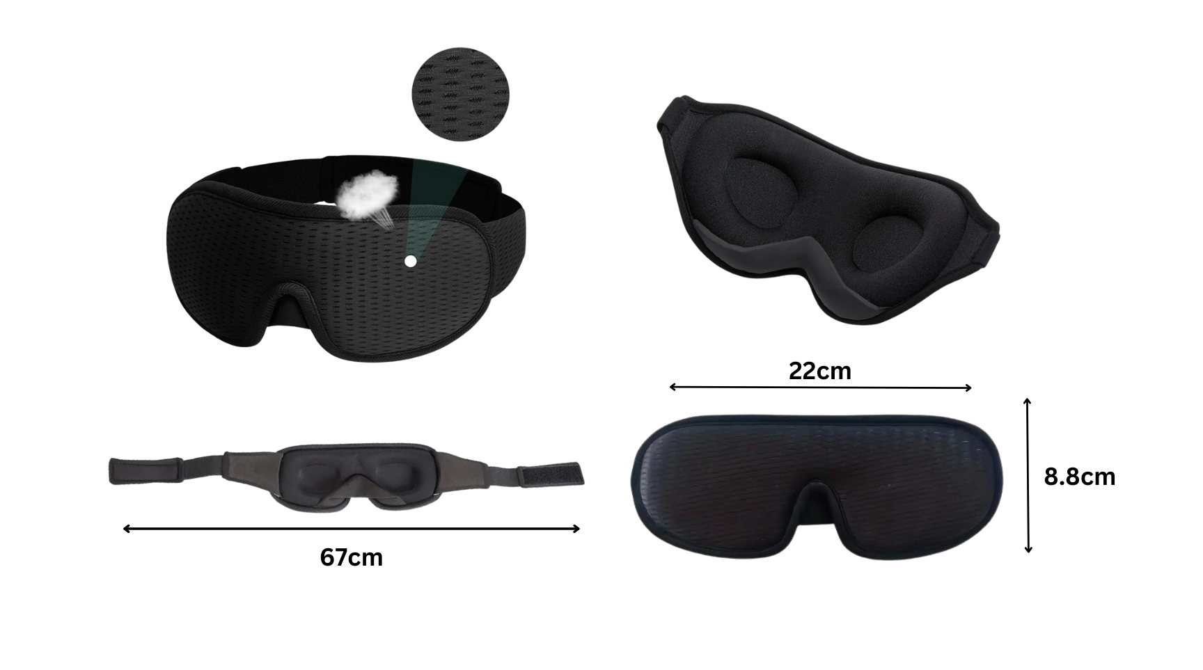 3D Soft Ultra-Light Sleeping Mask – Snorelux®